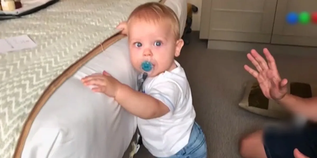 Enternecedor video de Mirko dando sus primeros pasos: ¡miralo acá ...