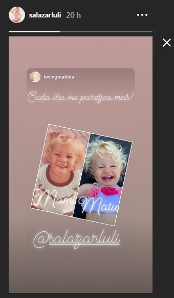 Luciana Salazar compartió una foto de su infancia ¿parecida a Matilda ...