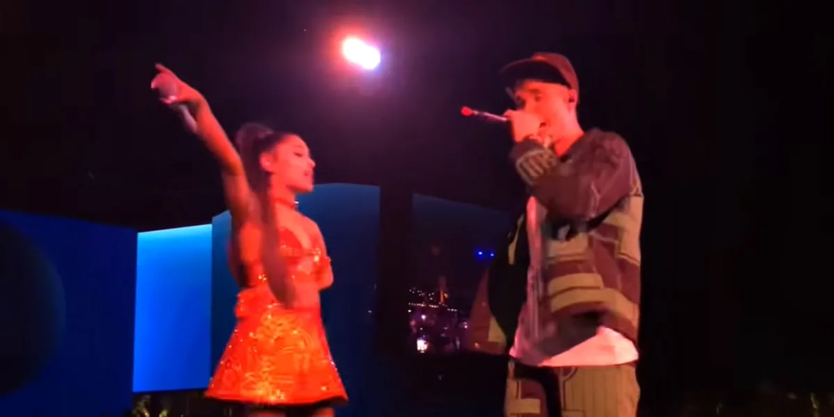 Justin Bieber regresó a los escenarios de la mano de Ariana Grande ...