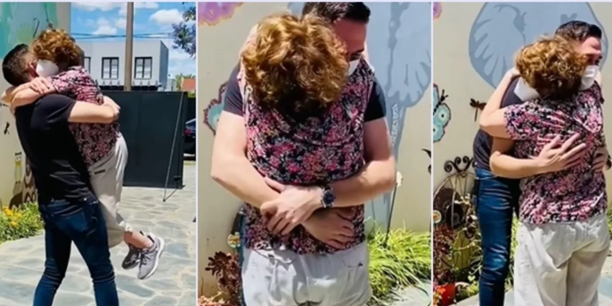 El emocionante reencuentro de Rodolfo Barilli con su mamá "El abrazo ...