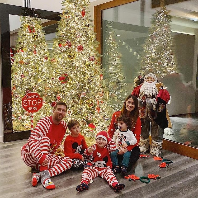 La Navidad de los Messi: la foto tradicional antes de llegar a ...