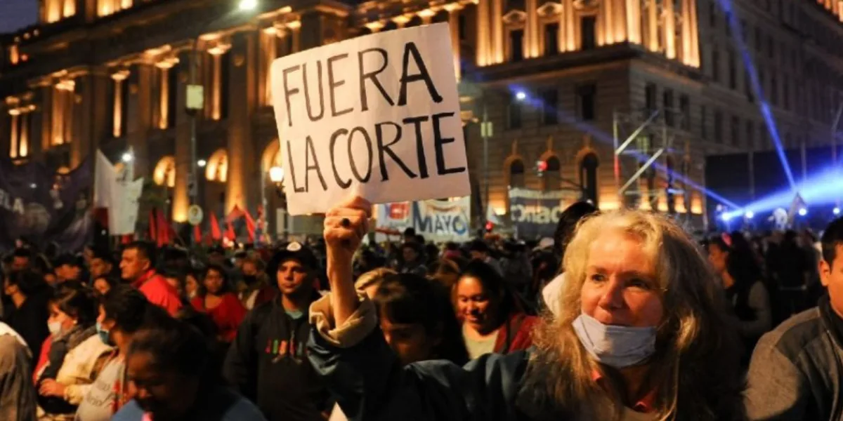Amado Boudou y Roberto Baradel encabezaron la marcha contra la Corte ...
