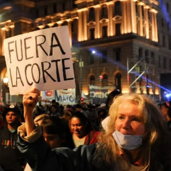 Amado Boudou y Roberto Baradel encabezaron la marcha contra la Corte ...