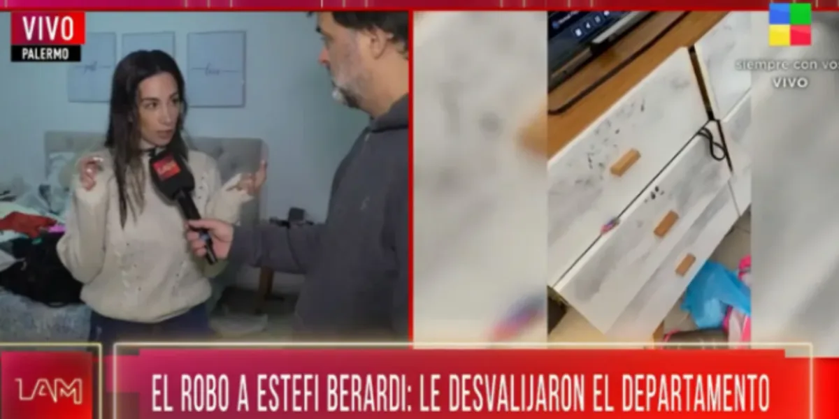 Estefi Berardi sufrió un violento robo en su departamento | Filo News