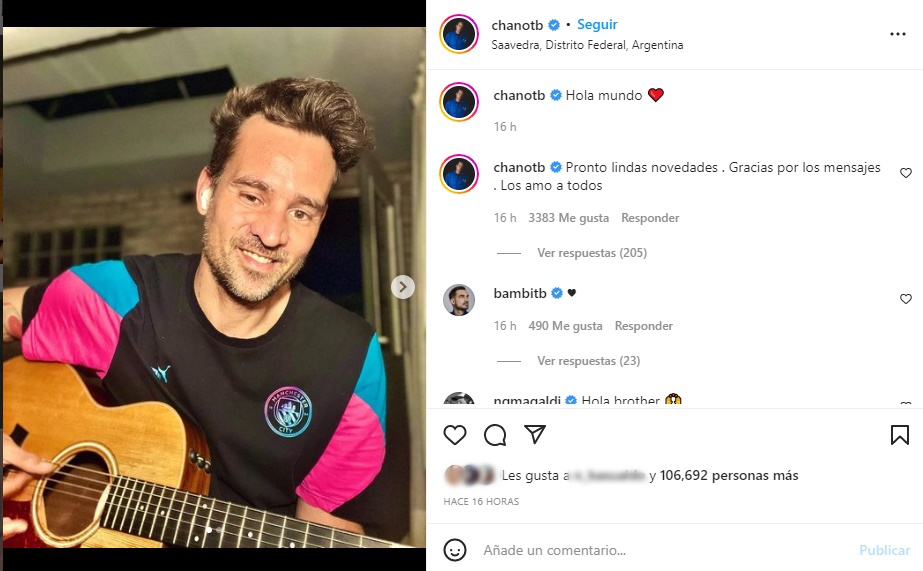 "Hola mundo": Chano reapareció en sus redes y prometió "lindas ...