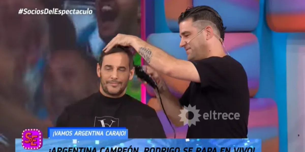 Rodrigo Lussich se rapó en vivo tras el triunfo de la selección Argentina | Filo News