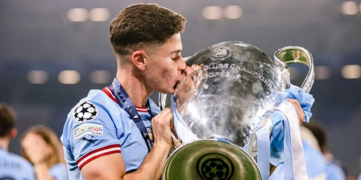 Tras ganar la Champions League, habló Julián Álvarez: "Muy contento, un año increíble" | Filo News