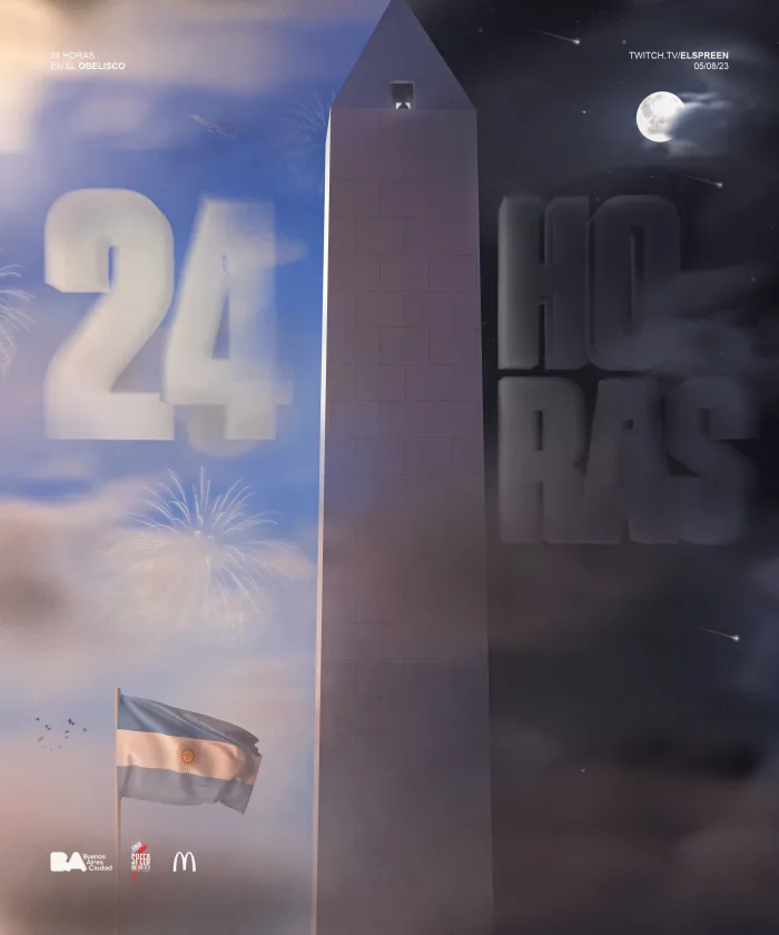 Spreen, el streamer argentino que transmitirá durante 24 horas en el Obelisco | Filo News