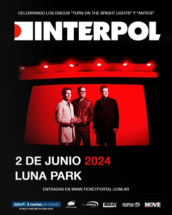 Interpol llegará el año que viene al Luna Park | Filo News