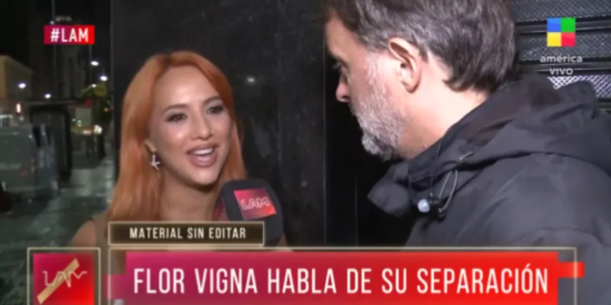 Flor Vigna habló de la separación de Luciano Castro: "Me la quise jugar ...