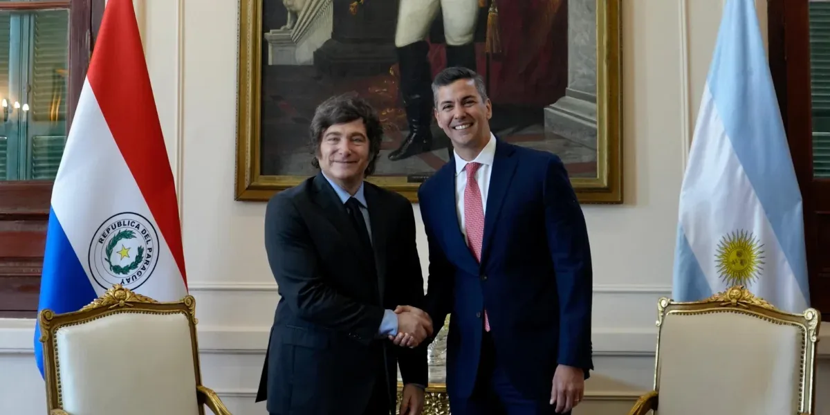 Javier Milei mantuvo una reunión con su par paraguayo en Asunción ...
